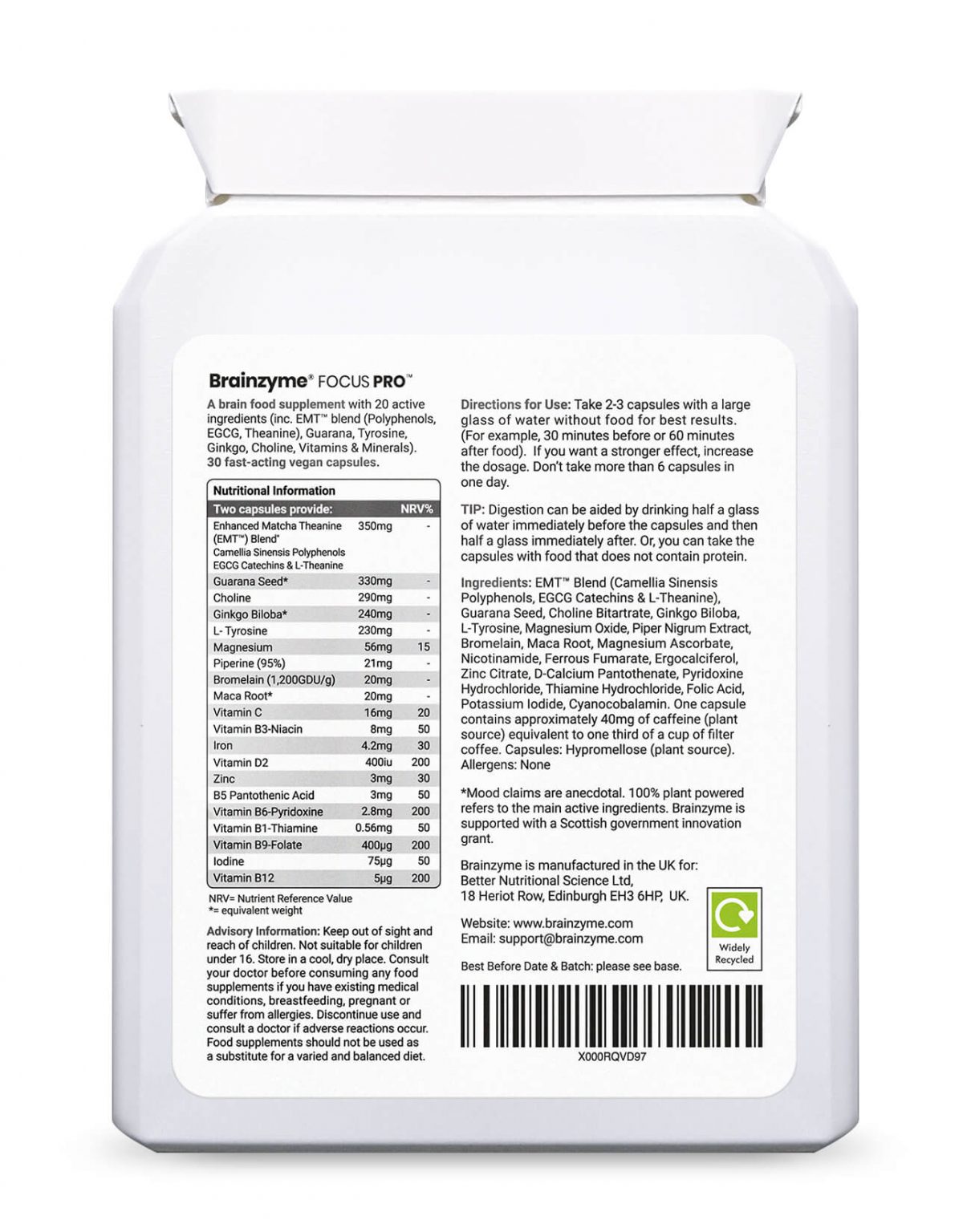 Brainzyme Focus Pro Review 2025 - Fully Tested With Verdict